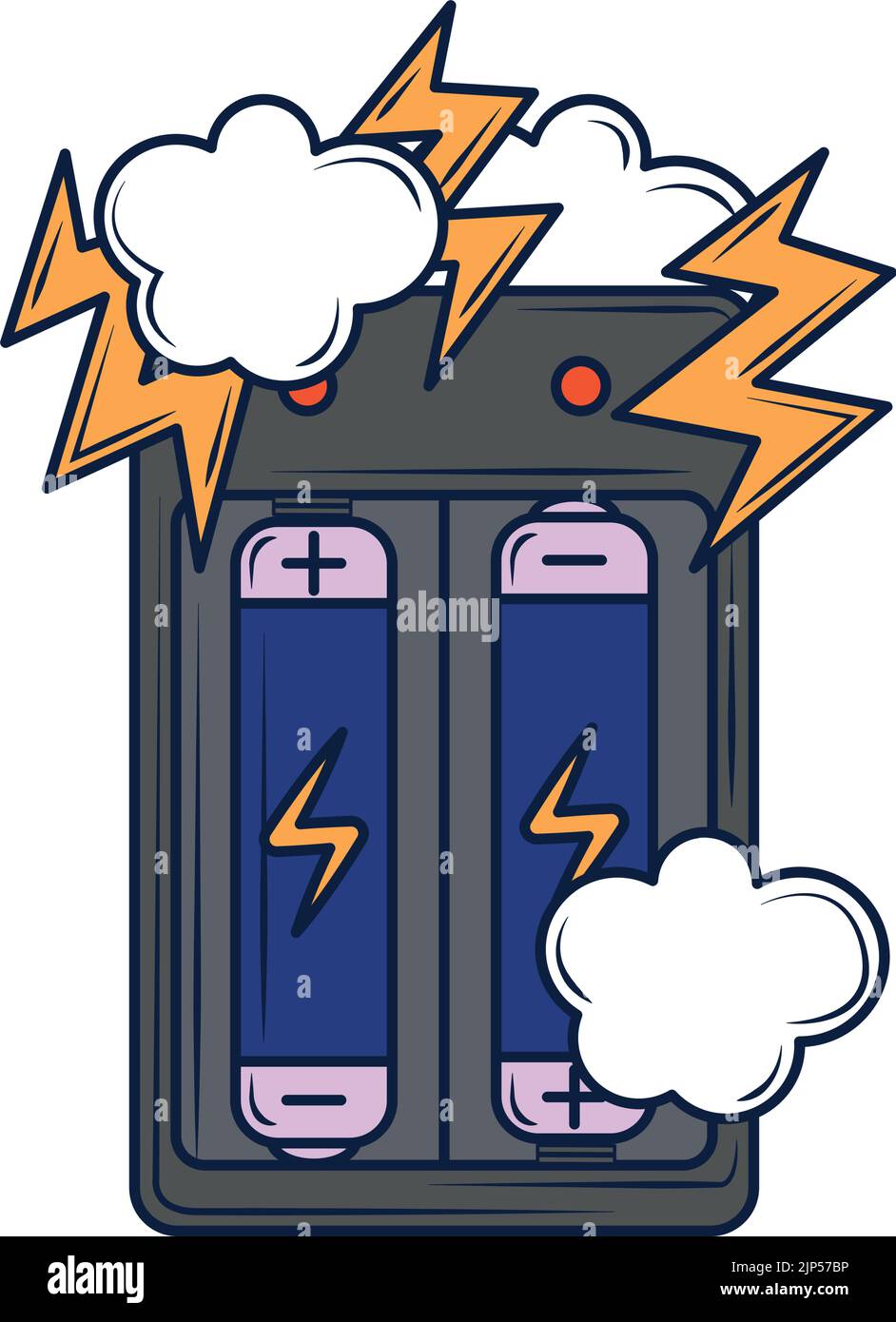 Battery damage Cut Out Stock Images & Pictures - Alamy