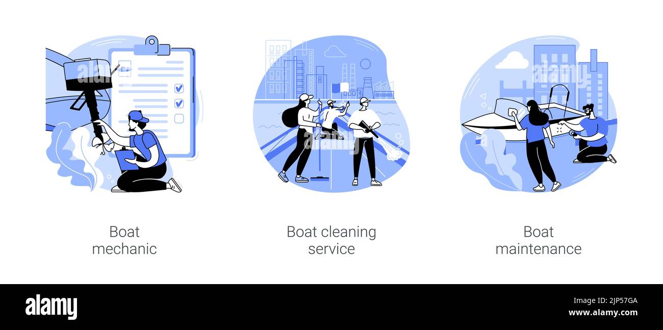 Polishing boat Stock Vector Images - Alamy