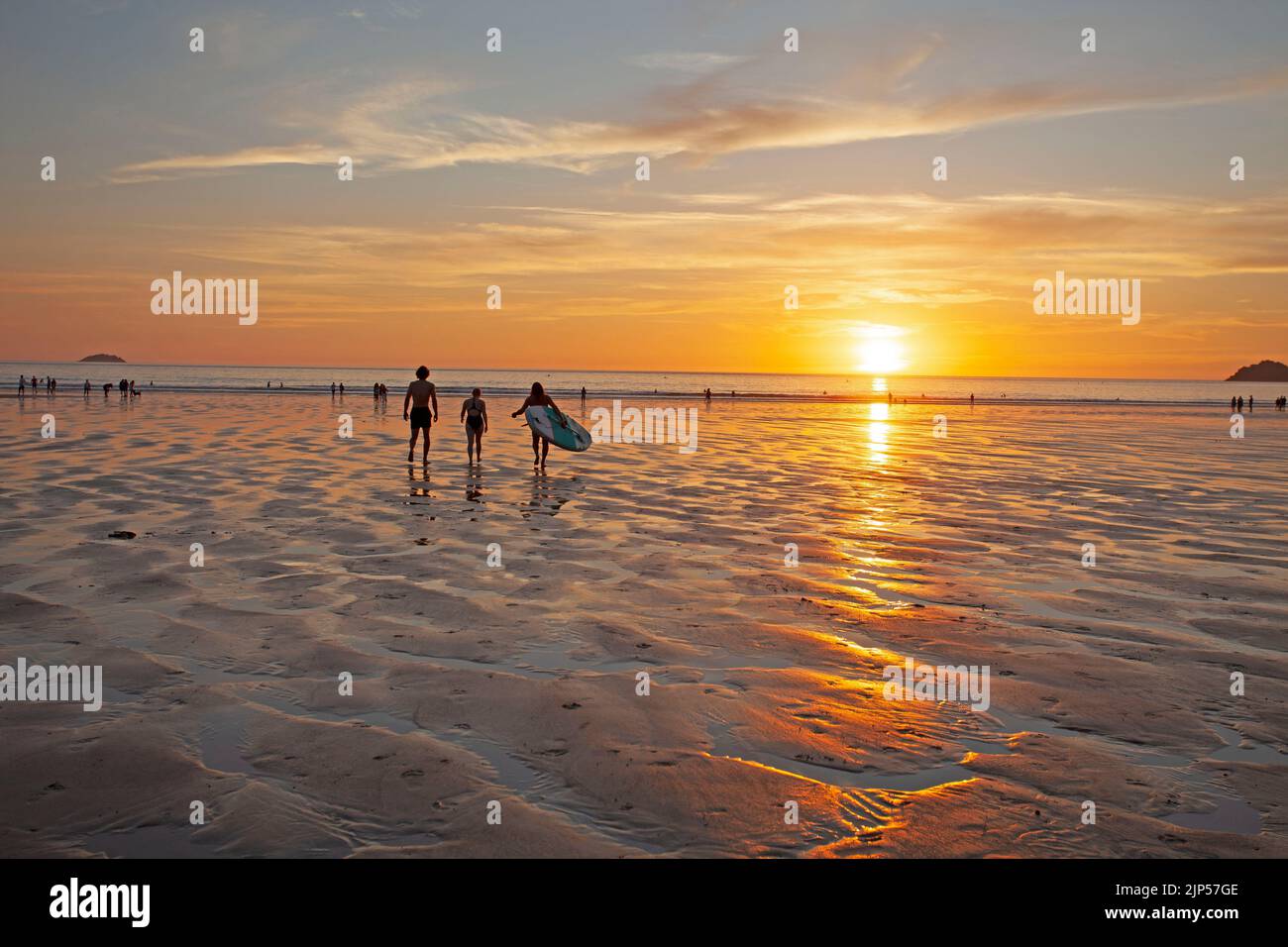 Polzeath Beach. Cornwall, England Stock Photo - Alamy