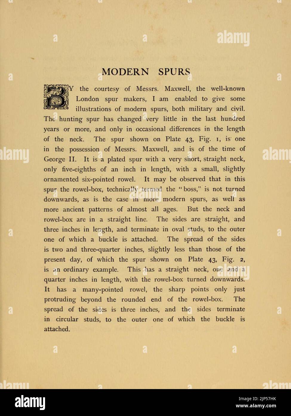 The history of the spur Stock Photo - Alamy