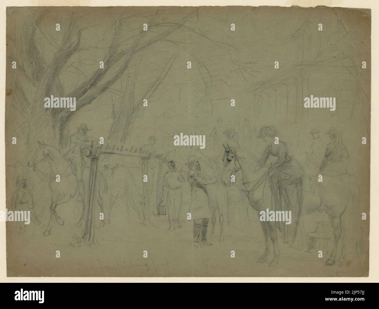 The hitching post, Va Stock Photo - Alamy