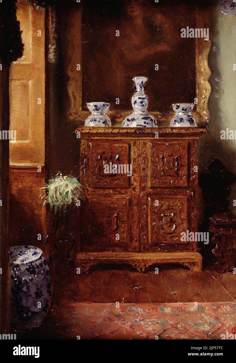 The Hoda Cum Tewdwr Cabinet at Derwydd (gcf05078 Stock Photo - Alamy