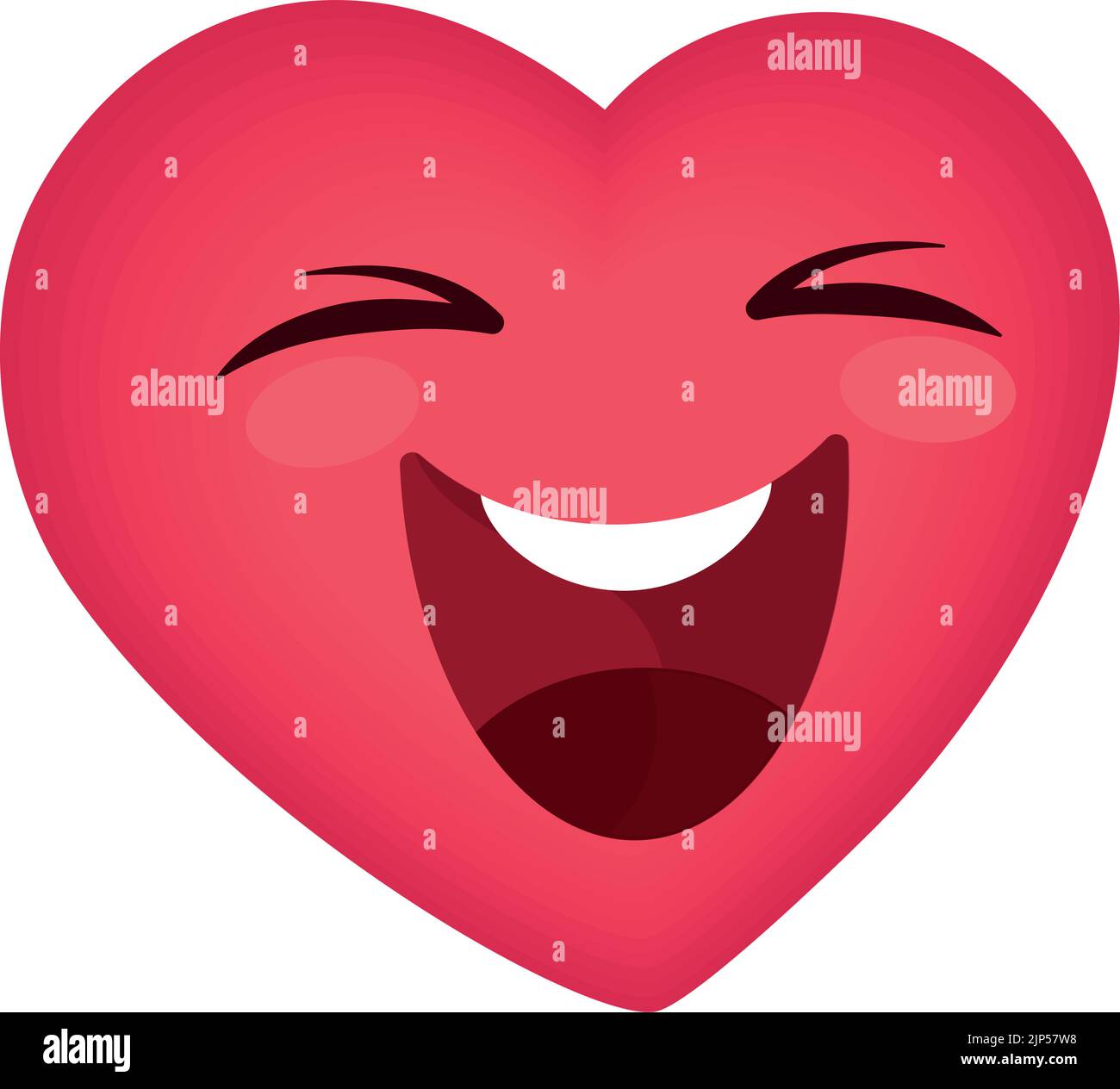 smiling emoticon heart Stock Vector Image & Art - Alamy