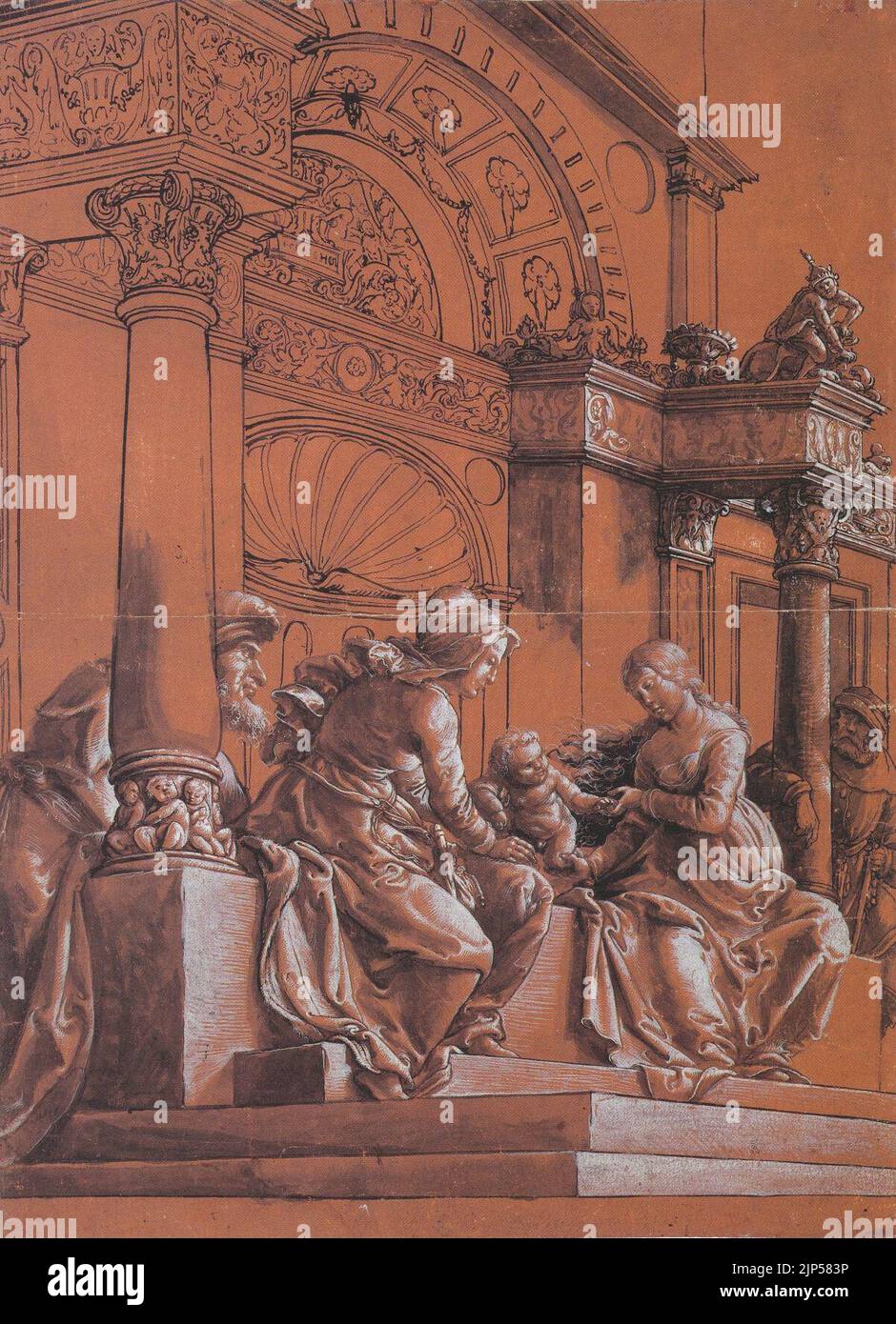 The Holy Family, by Hans Holbein the Younger Stock Photo - Alamy