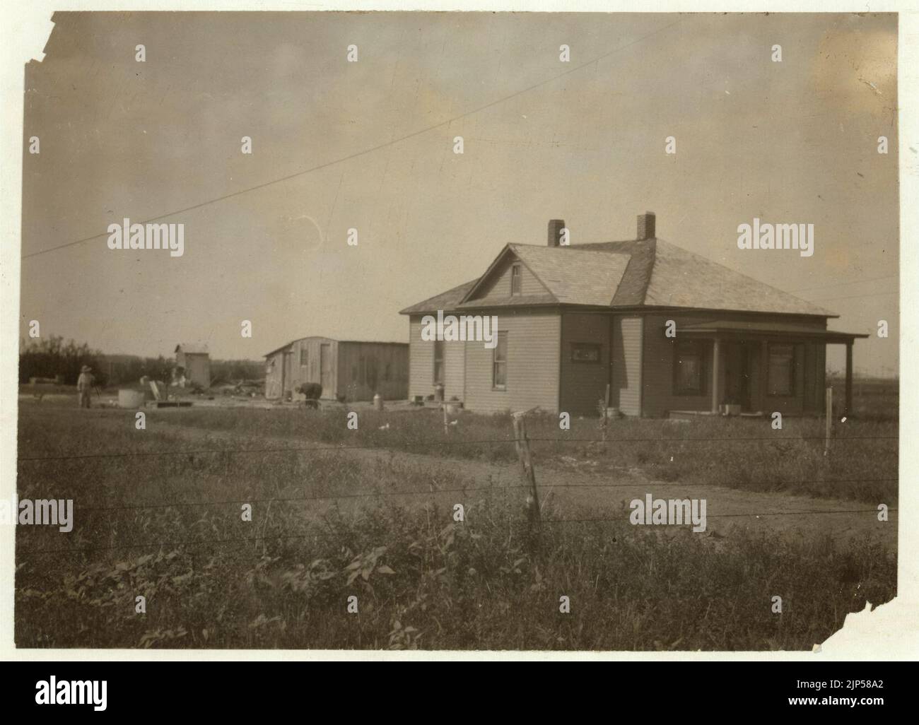 The home of a prosperous beet grower near Sterling, Colorado, who moved ...