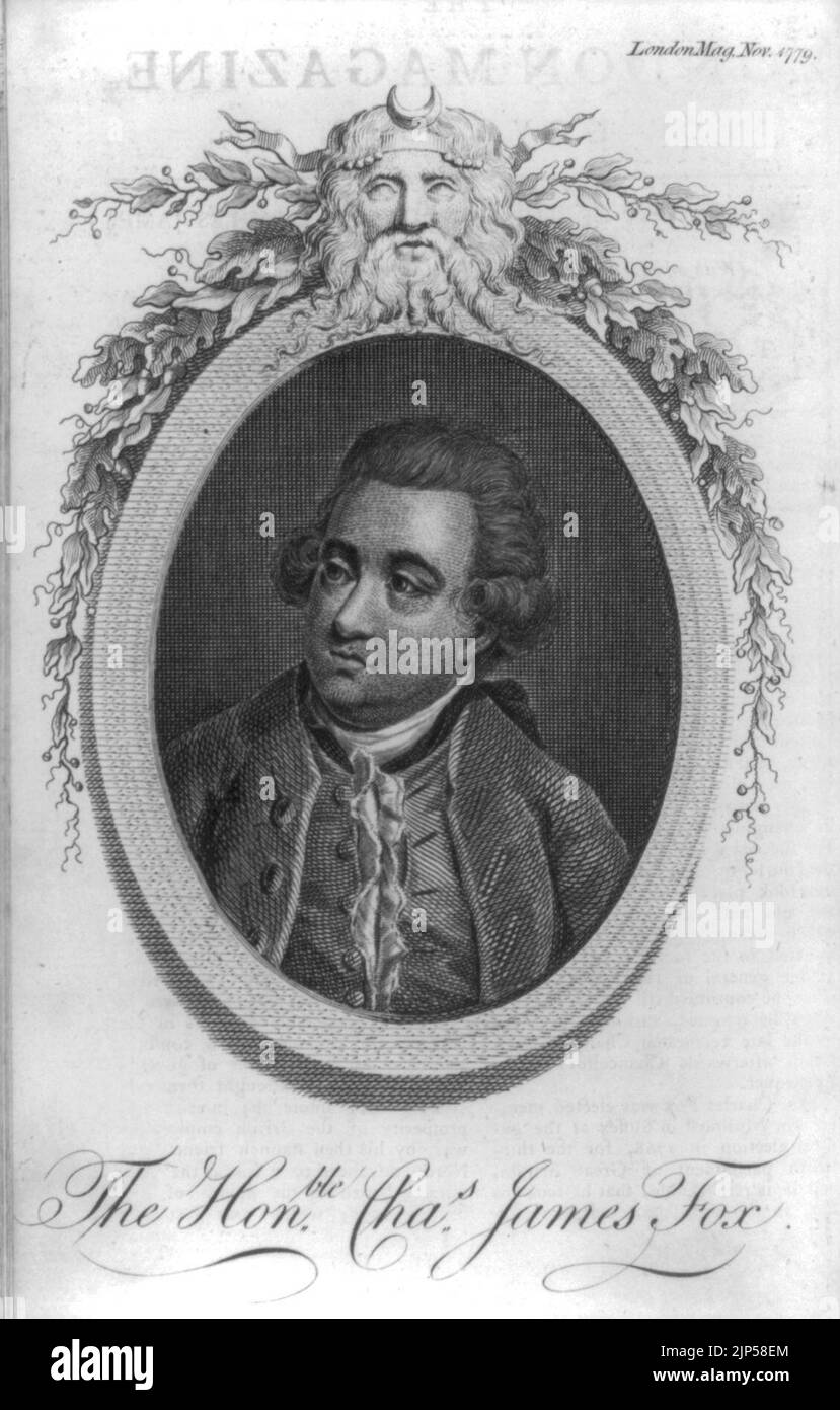 The honble. Chas. James Fox Stock Photo - Alamy