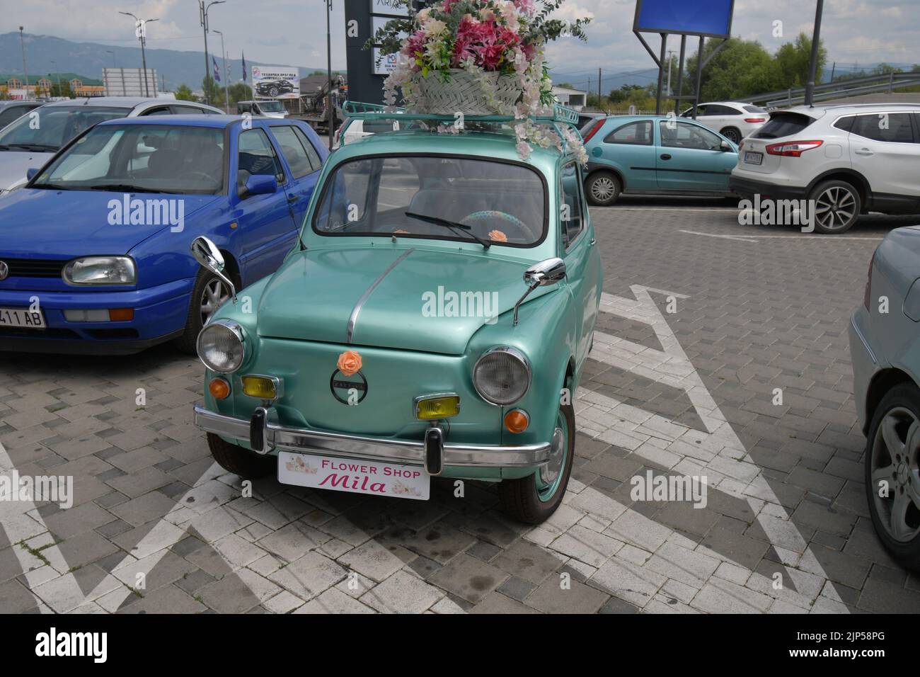 The legendary car supermini Zastava 750 (Fiat 600) which was produced ...