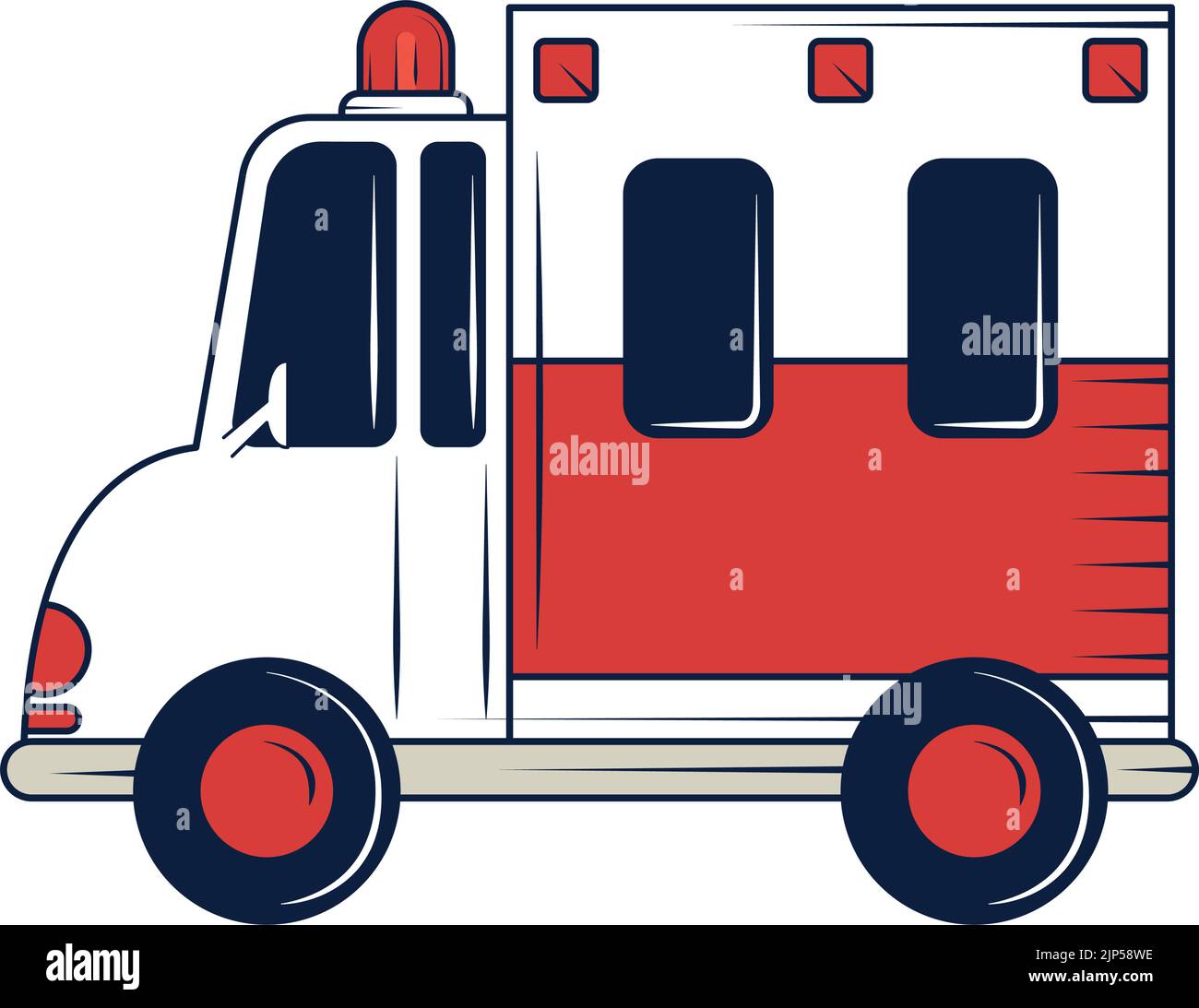 car ambulance cartoon Stock Vector Image & Art - Alamy