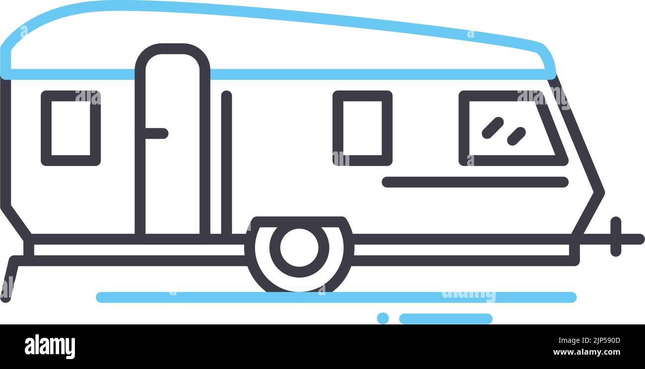 Caravan outline hi-res stock photography and images - Alamy