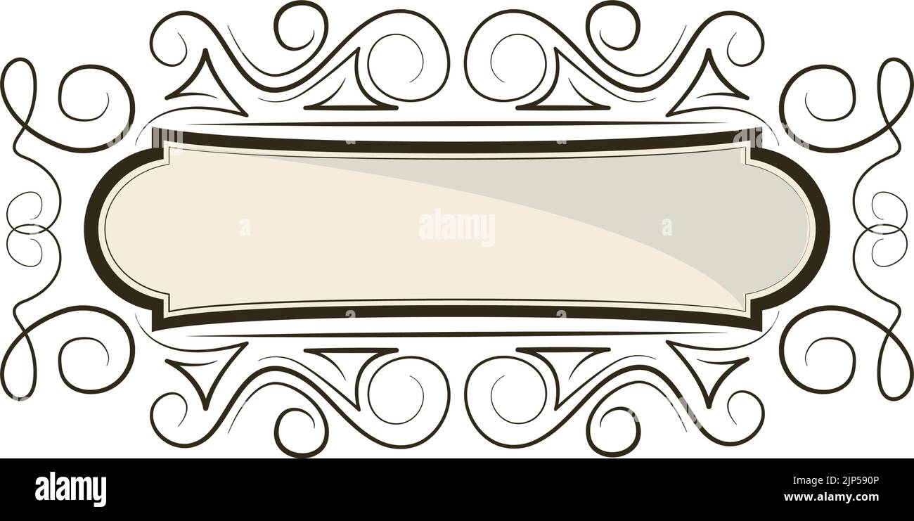 decorative border label Stock Vector Image & Art - Alamy