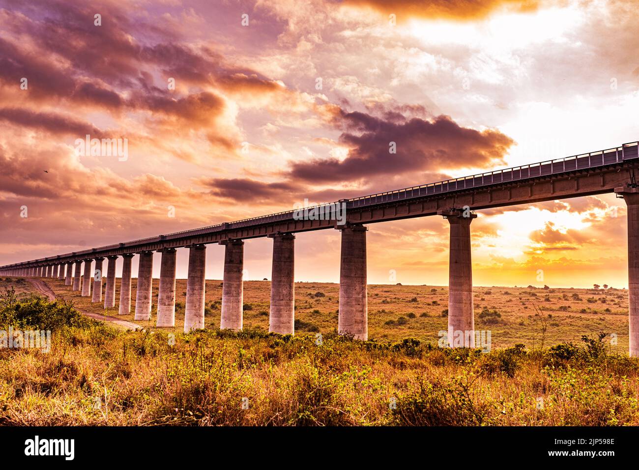 Nairobi National Park Kenya Railway Bridge Standard gauge railway ...