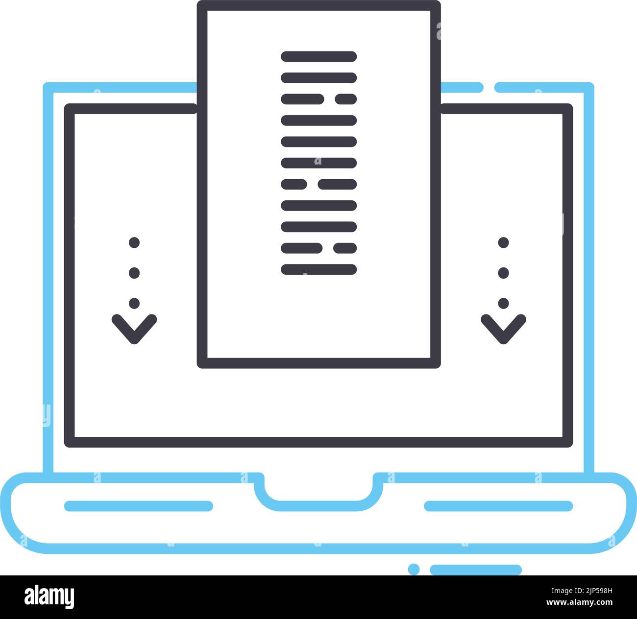 drivers installation line icon, outline symbol, vector illustration ...