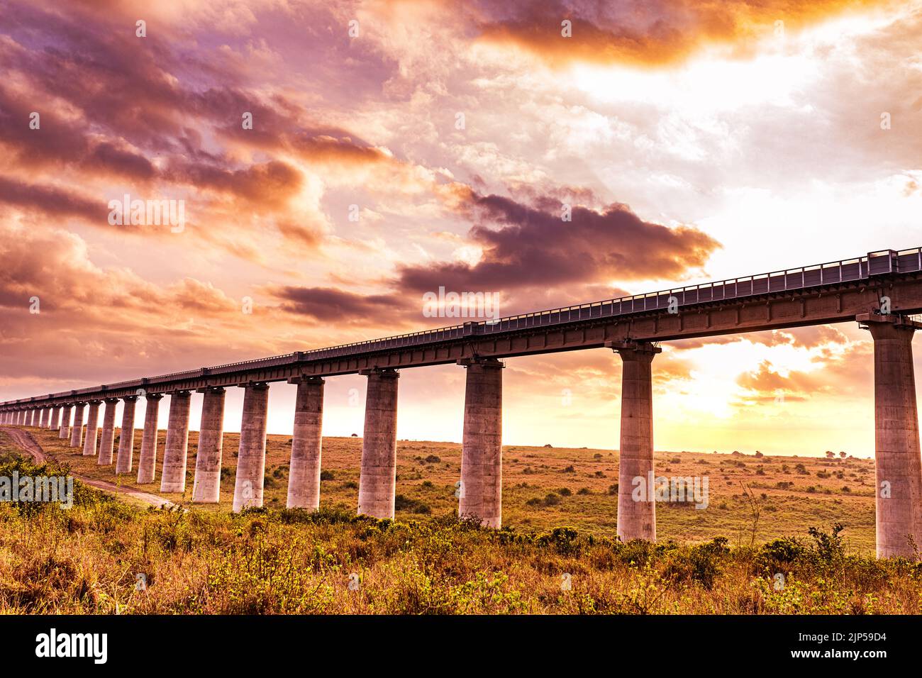 Nairobi National Park Kenya Railway Bridge Standard gauge railway ...