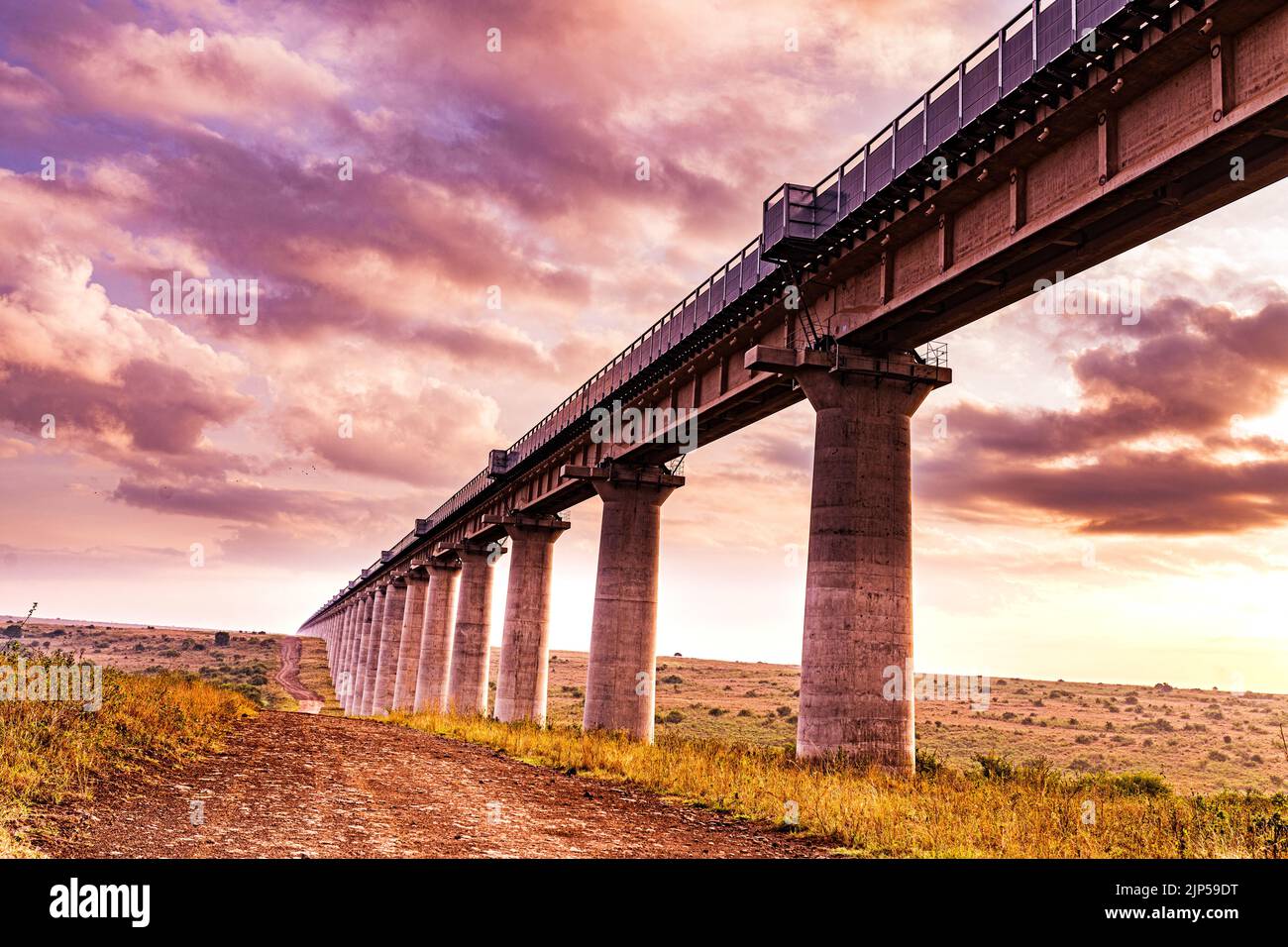 Nairobi National Park Kenya Railway Bridge Standard gauge railway ...