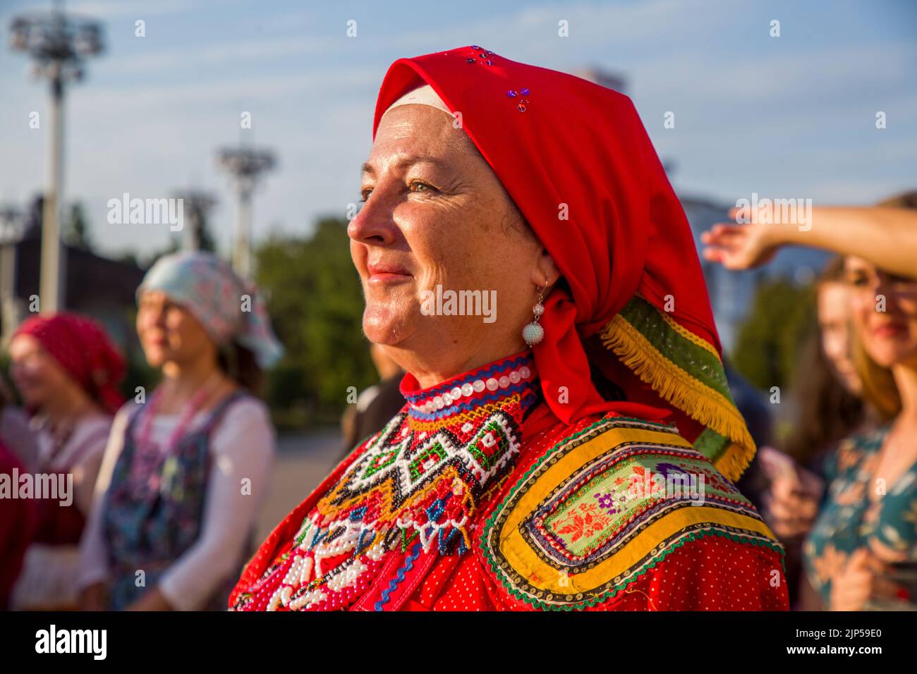 Women in national russian costumes hi-res stock photography and images ...