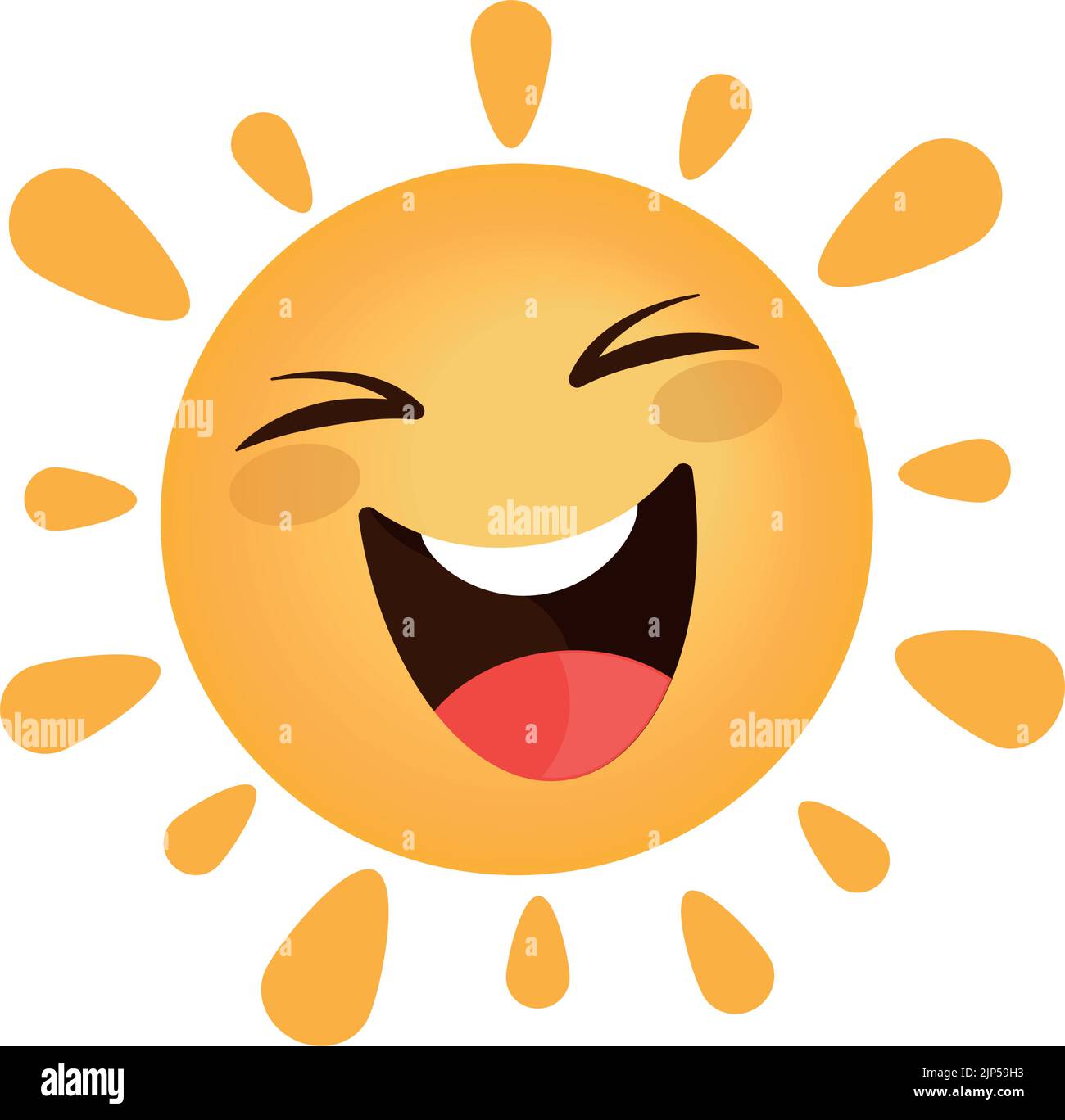 excited sun smiling emoji Stock Vector Image & Art - Alamy