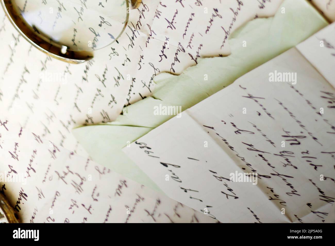 Old letter background Stock Photo - Alamy