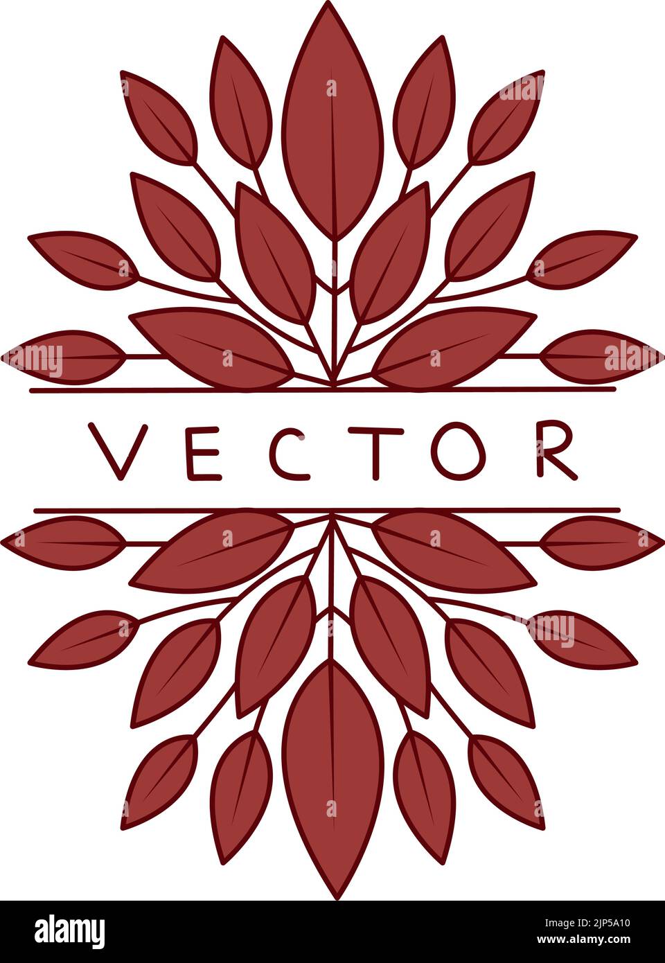 floral leaf vector Stock Vector Image & Art - Alamy