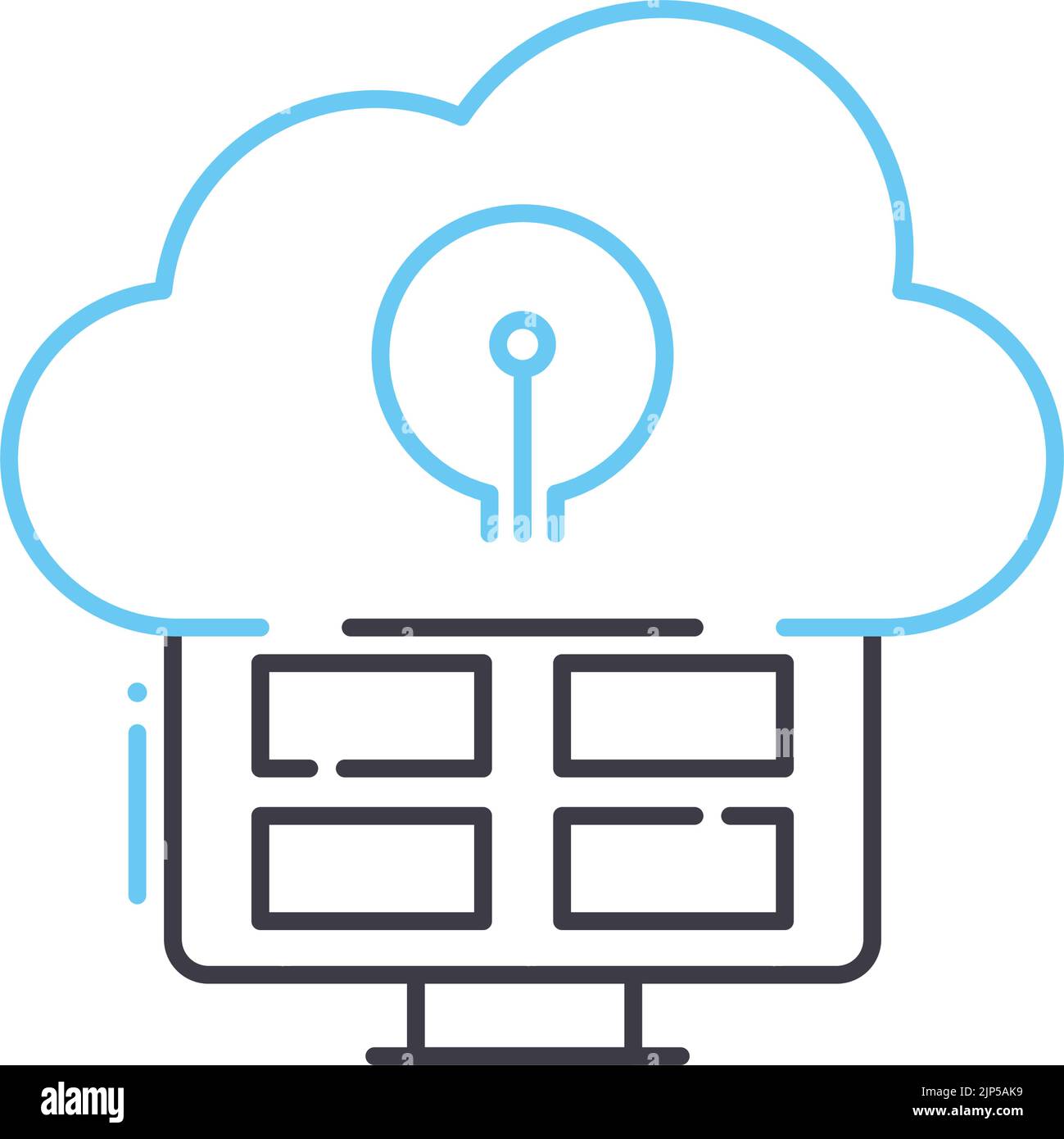 Data center line icon Cut Out Stock Images & Pictures - Alamy