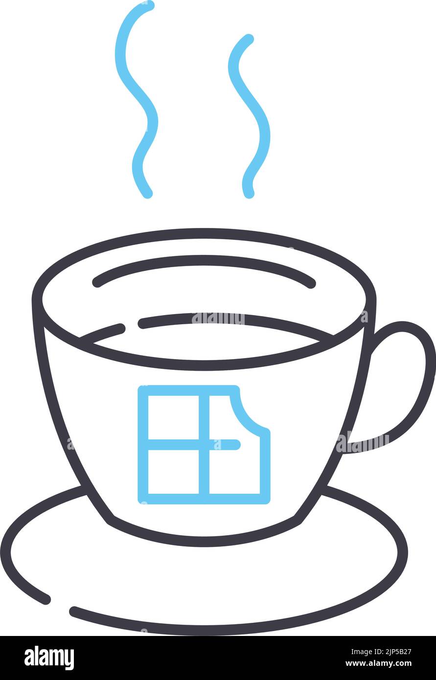 chocolate sweets line icon, outline symbol, vector illustration ...