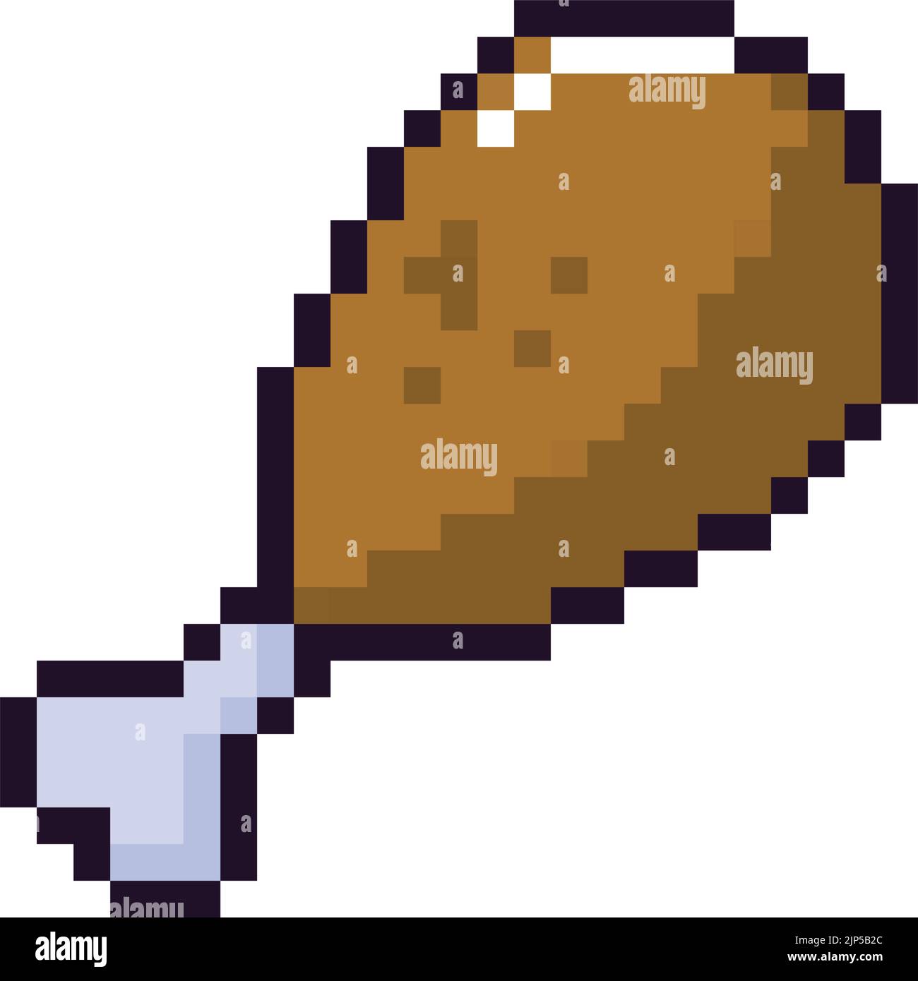 chicken leg pixel art Stock Vector Image & Art - Alamy