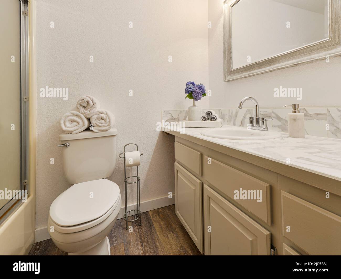Modern residential bathroom interior Stock Photo - Alamy