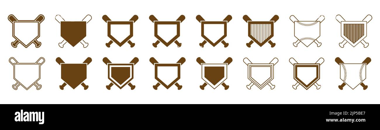 Baseball Home Plate Vector illustration. Silhouette. Playing. Home base ...