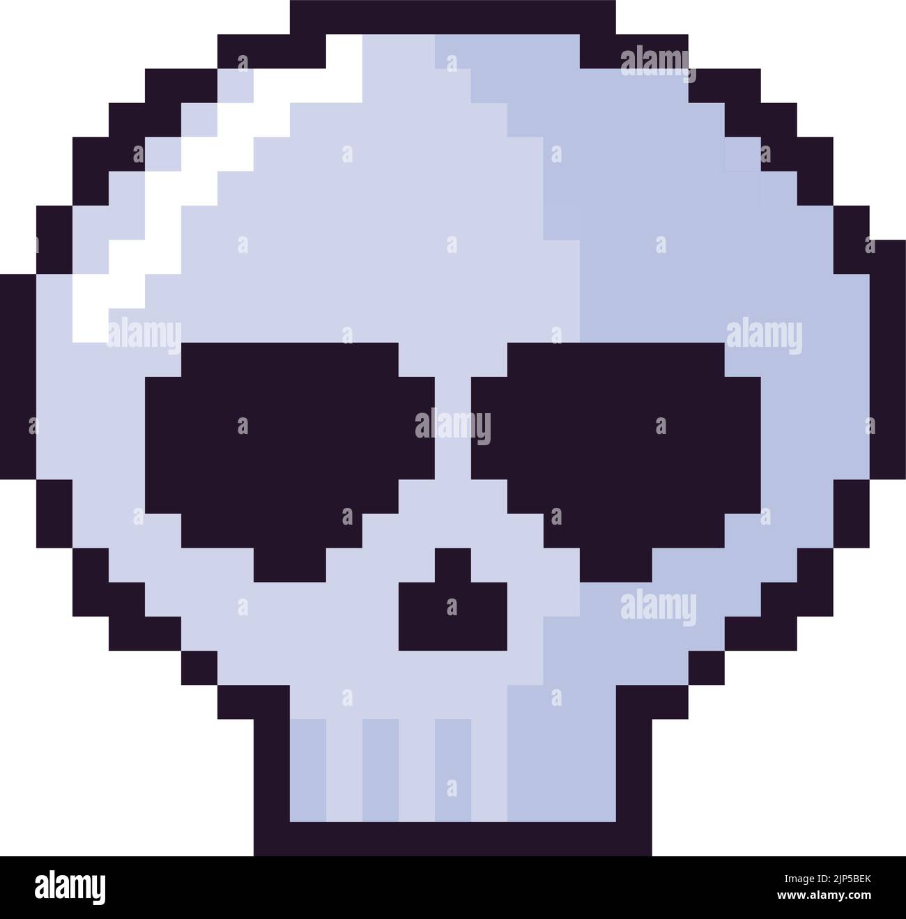 skull pixel art Stock Vector Image & Art - Alamy