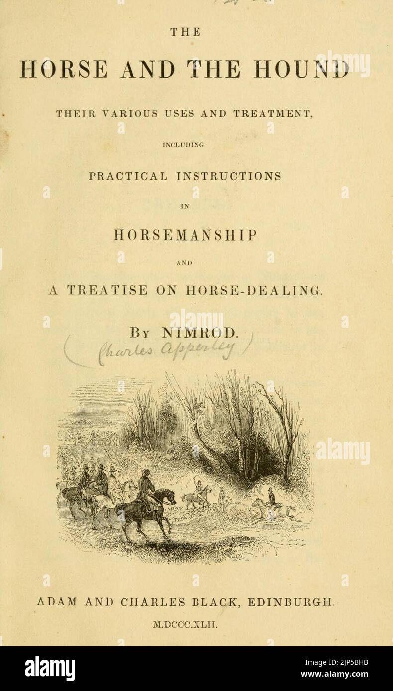 The horse and the hound Stock Photo - Alamy