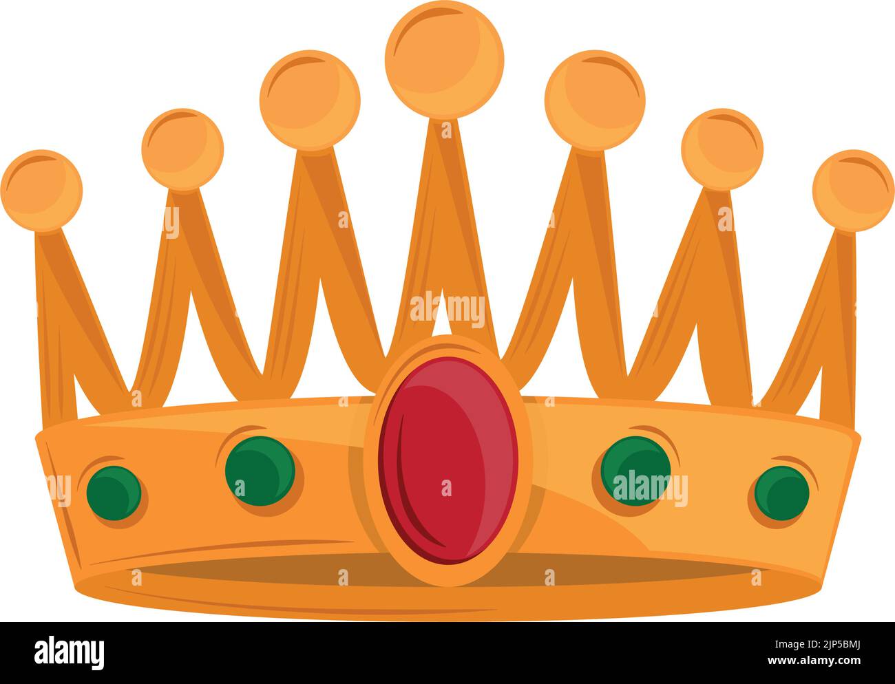 Golden Crown Cartoon Stock Vector Image And Art Alamy