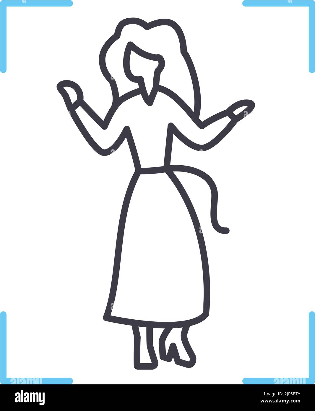 Fashion Shoot Line Icon Outline Symbol Vector Illustration Concept Sign Stock Vector Image
