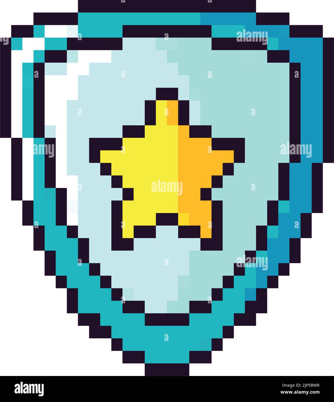 shield pixel art Stock Vector Image & Art - Alamy
