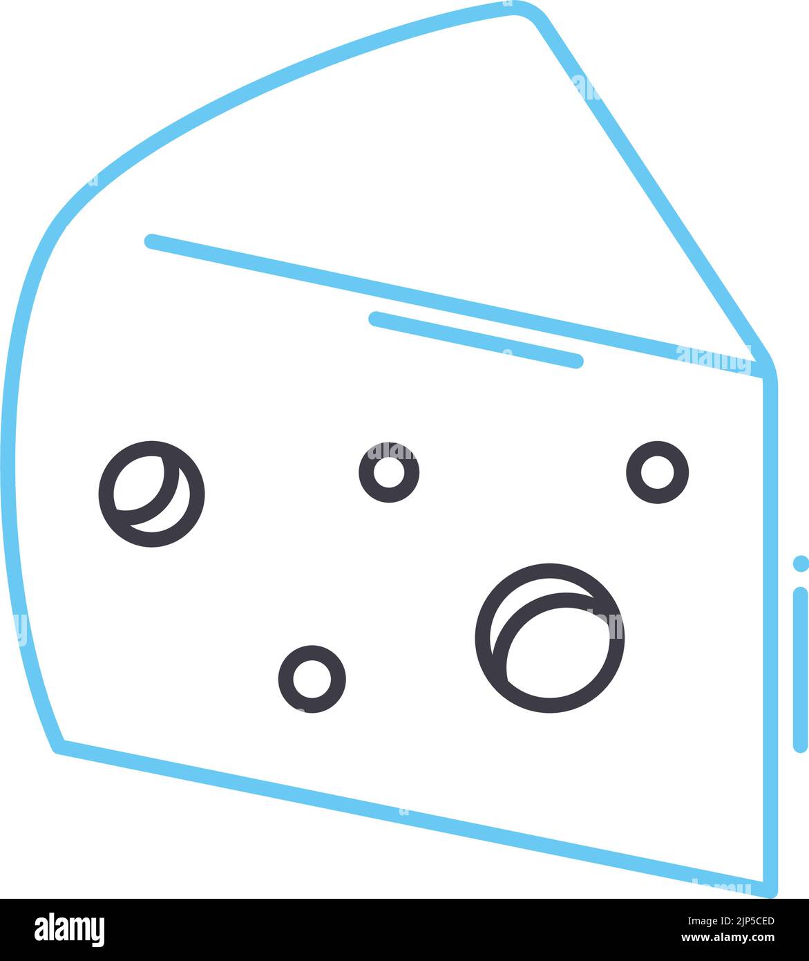 cheese line icon, outline symbol, vector illustration, concept sign ...