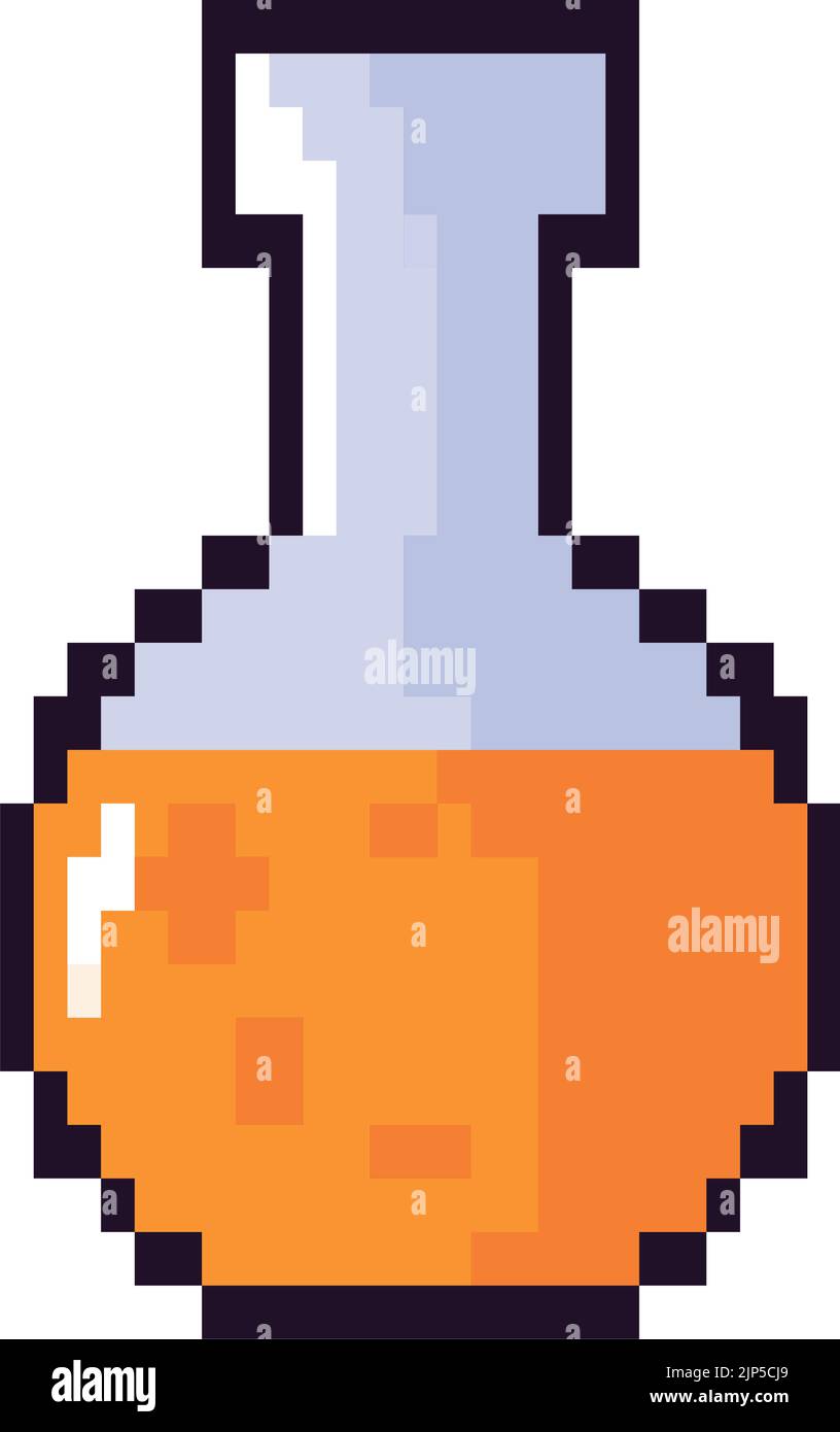 chemical bottle pixel art Stock Vector Image & Art - Alamy