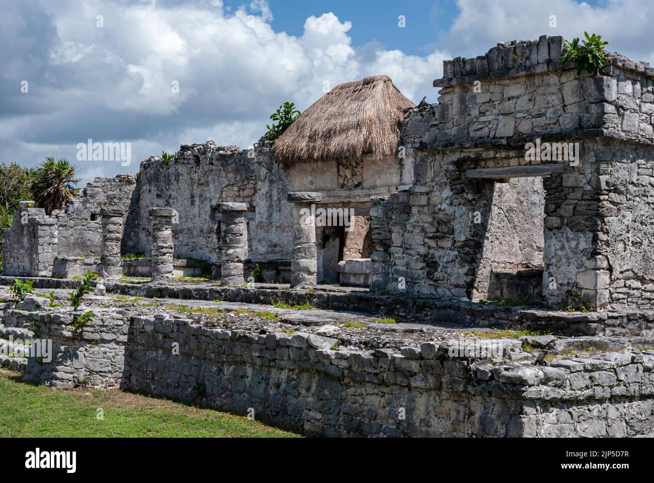 Ancient Mayan ruins at Tulum's Archaeological Zone in Tulum, Quintana ...