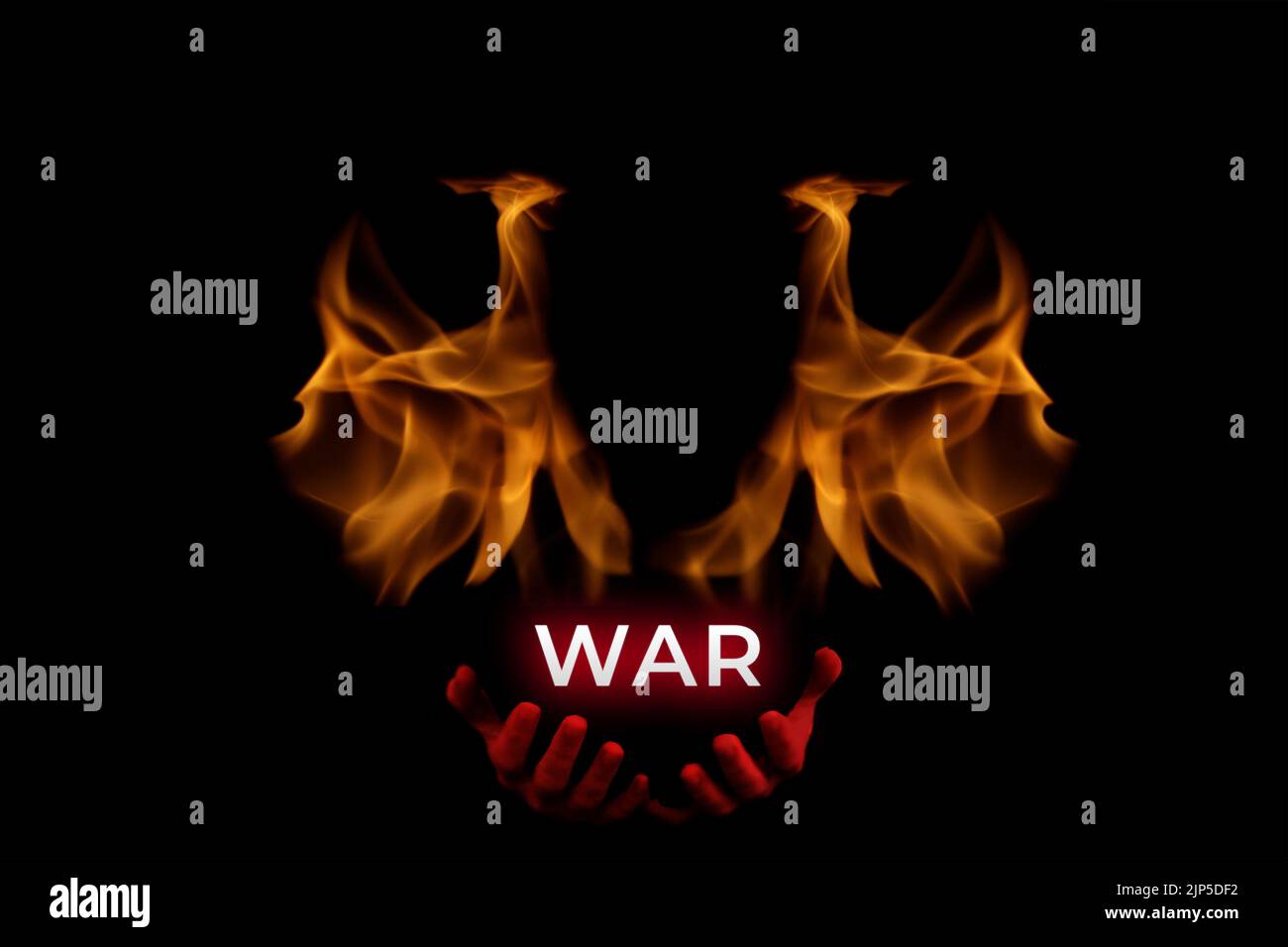 Defocus war concept. Global and European crisis, Ukraine. Army conflict ...