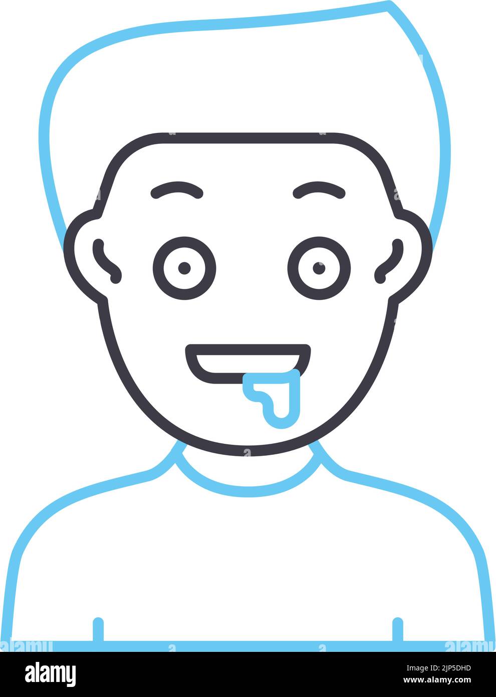 Crazy line of people Cut Out Stock Images & Pictures - Alamy