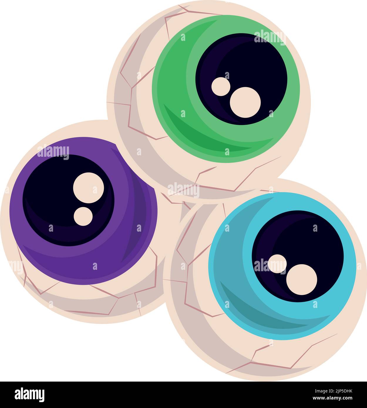 halloween colored eyeballs Stock Vector Image & Art - Alamy
