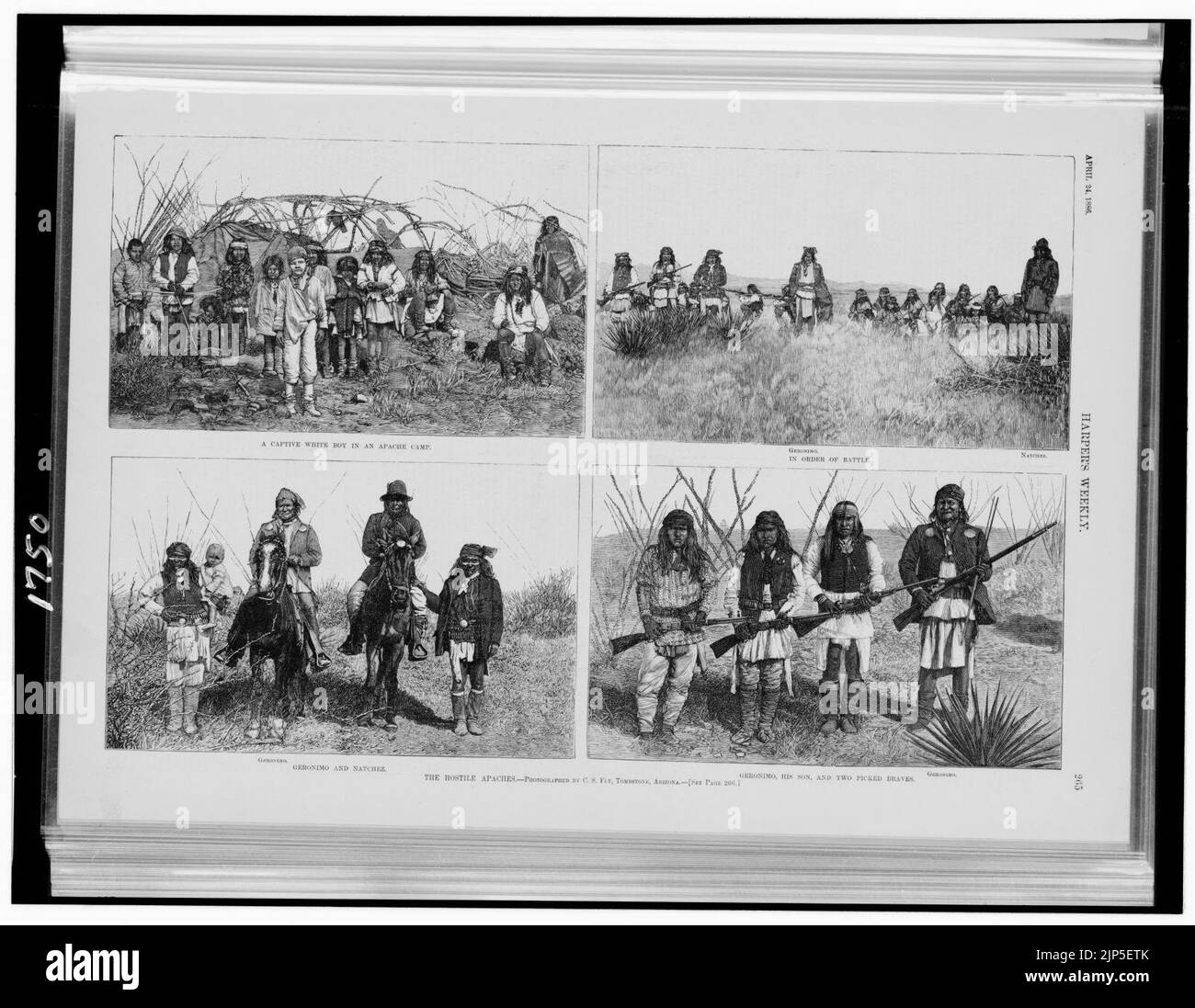 The hostile Apaches - photographed by C.S. Fly, Tombstone, Arizona ...
