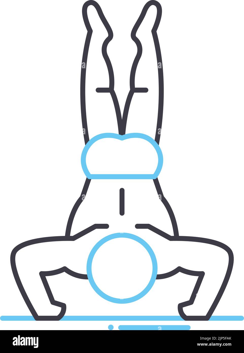 exercise man line icon, outline symbol, vector illustration, concept ...
