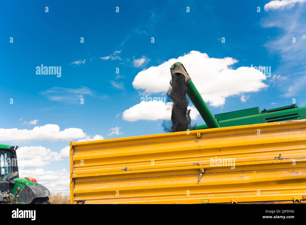 Top view truck loading tractor hi-res stock photography and images - Alamy