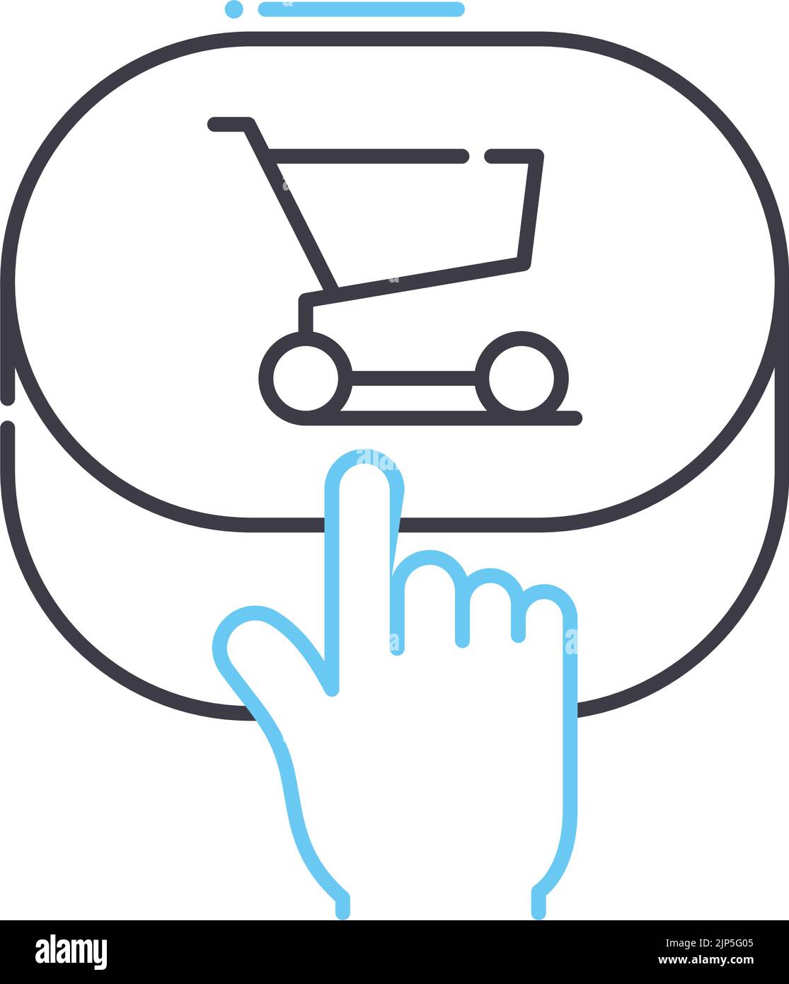 buy and sell line icon, outline symbol, vector illustration, concept ...