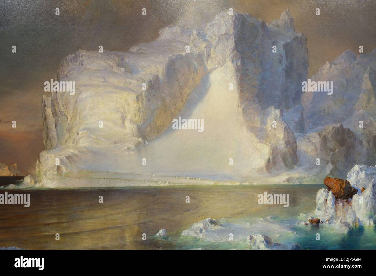 The Icebergs by Frederic Edwin Church, detail, 1861 Stock Photo - Alamy