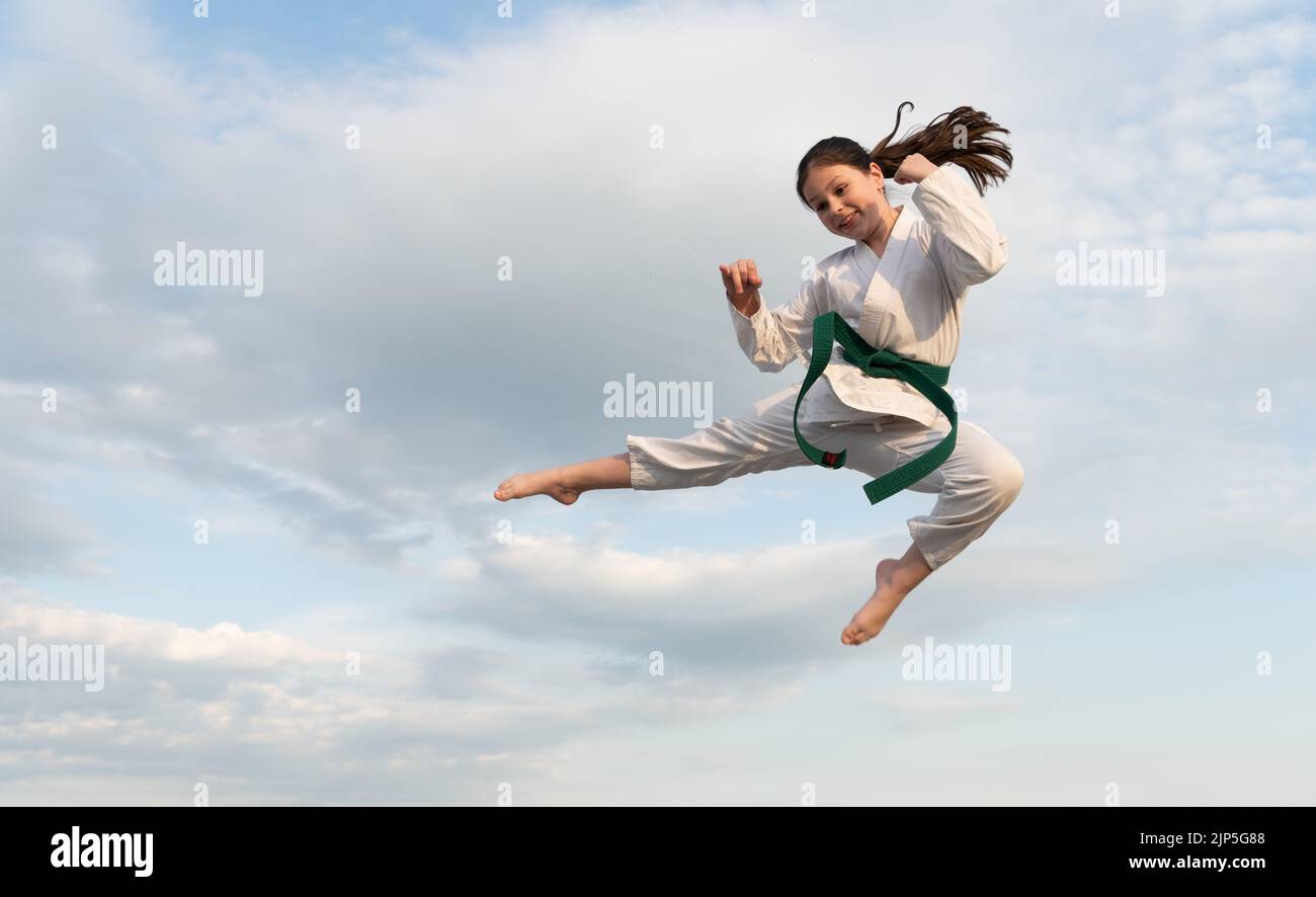 Indian Karate Jump Kick