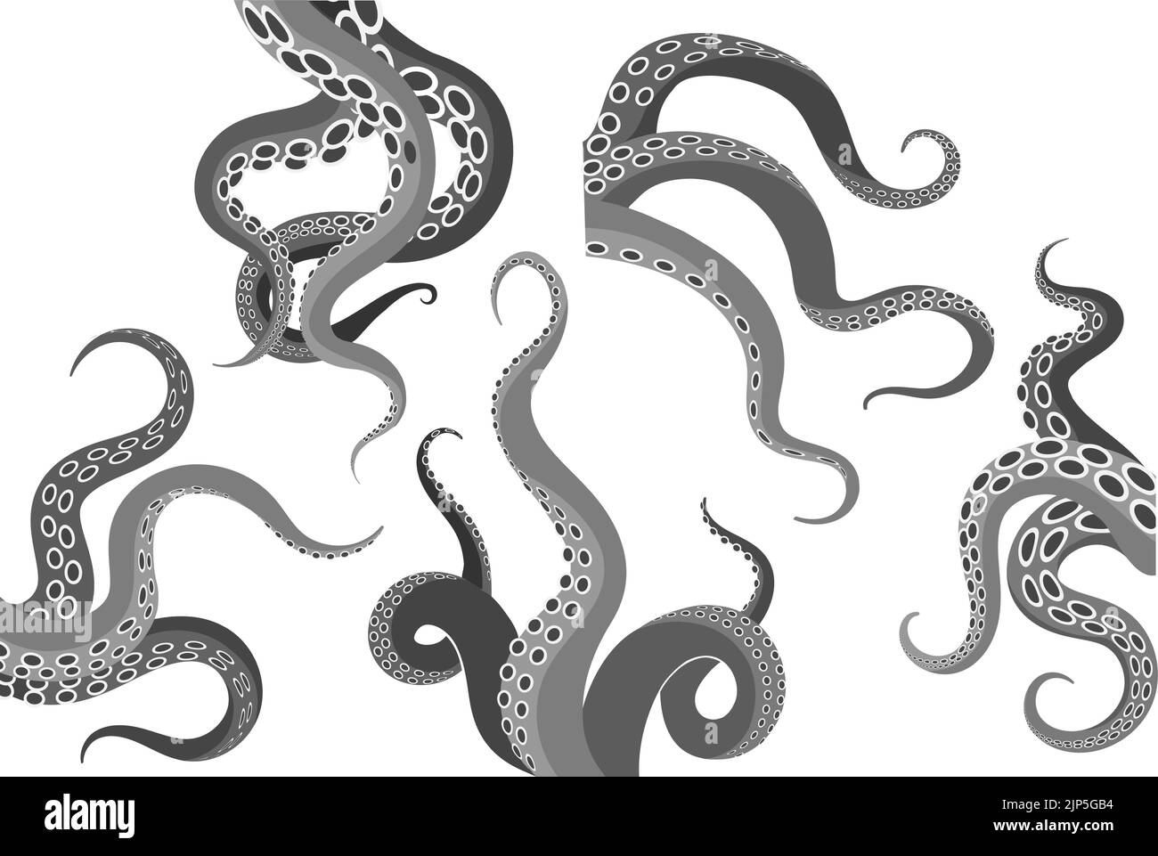 Ocean monster octopus illustration hi-res stock photography and images ...