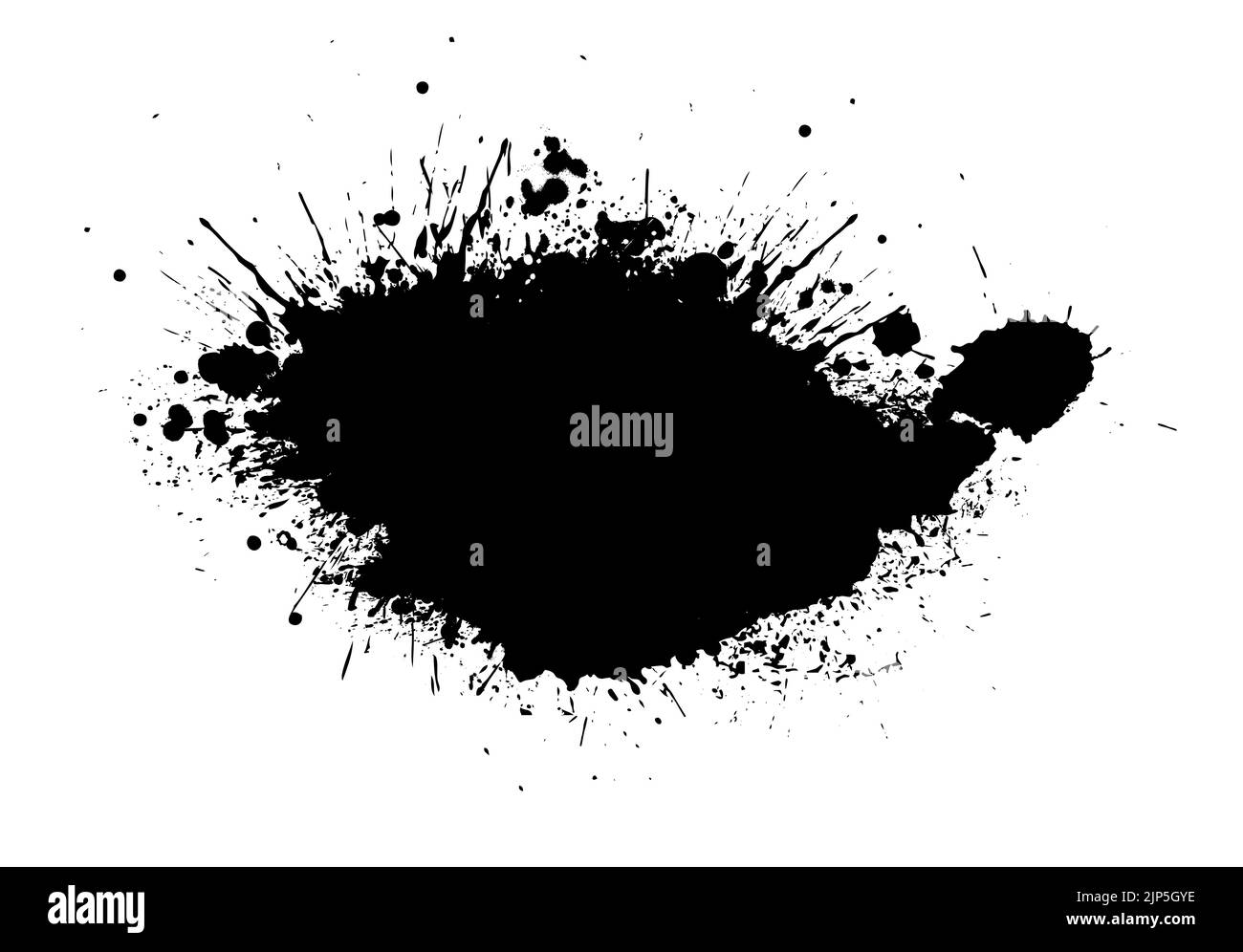 Black blob object on White Background. Vector illustration Stock Vector ...