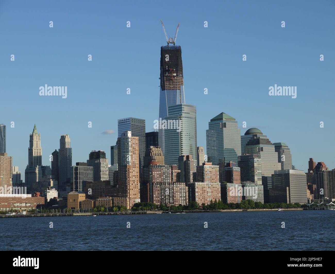 One World Trade Center under construction in June 2012, viewed from the ...