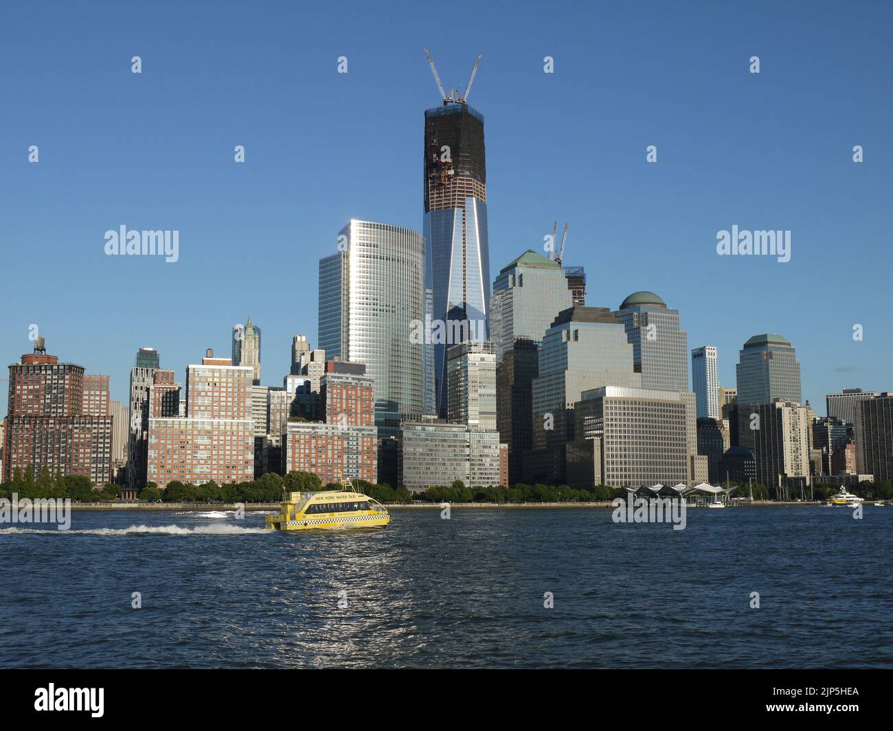 One World Trade Center under construction in June 2012, viewed from the ...