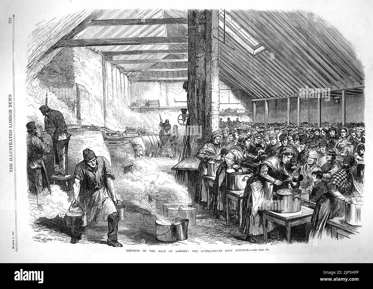 The Illustrated London News - March 9, 1867 - Spitalfields soup kitchen ...