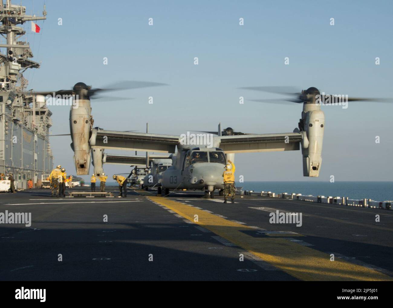 The impossible bird, The MV-22 Osprey tiltrotor aircraft 150712 Stock ...